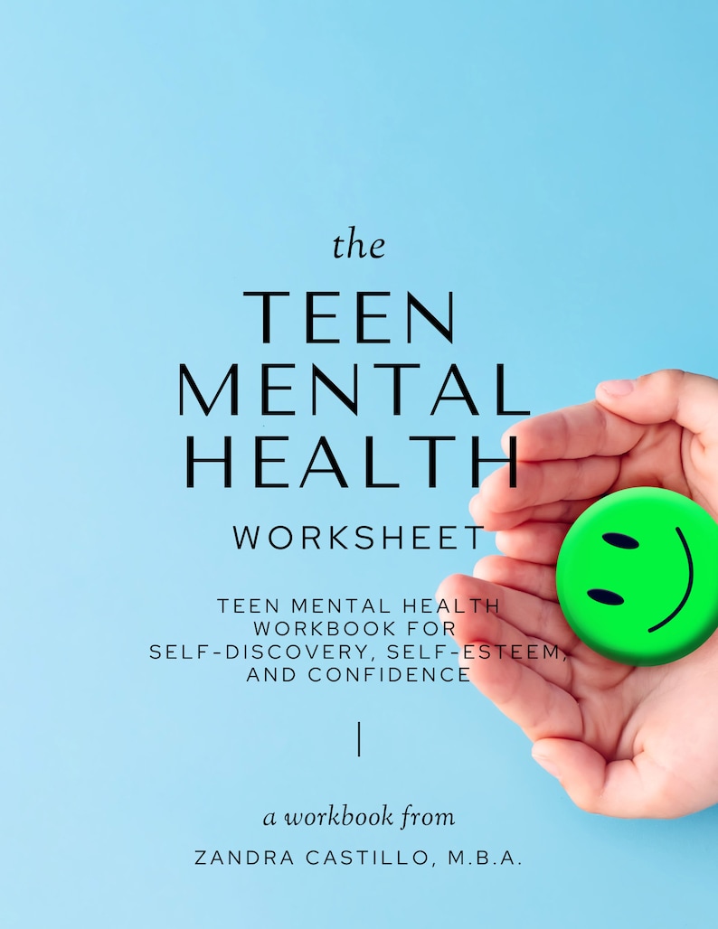The Teen Mental Health Worksheet - Etsy