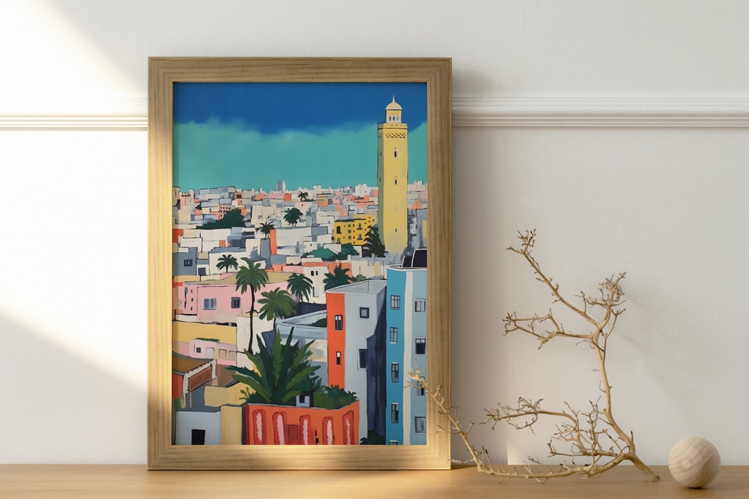 Tableau Du Maroc Casablanca Painting Morocco Poster Art - Etsy