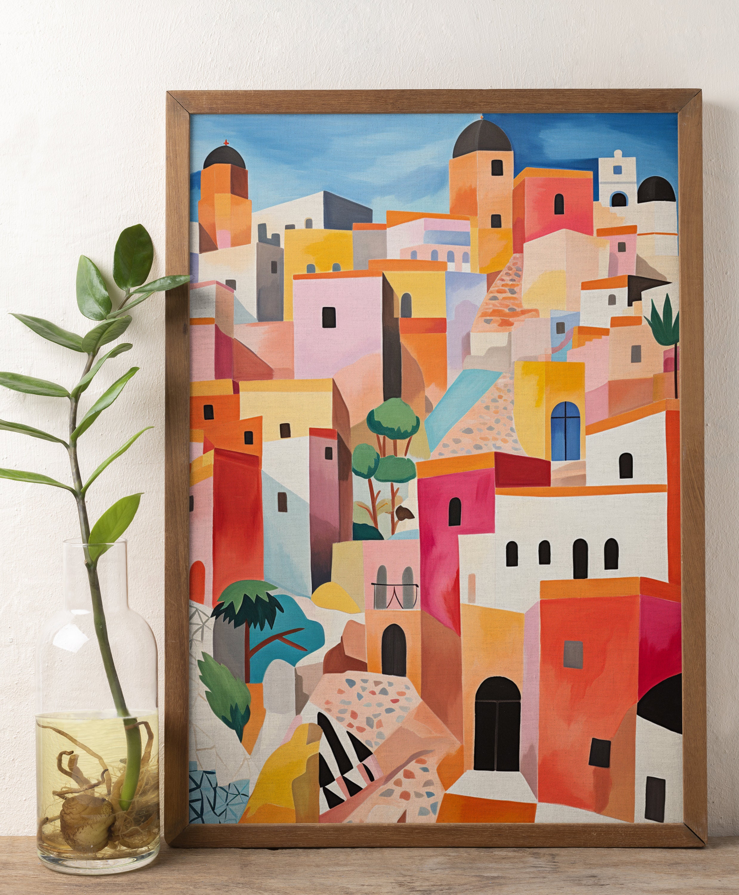 Morocco Poster Morocco Landscape Painting Morocco Wall Art Mural Art ...