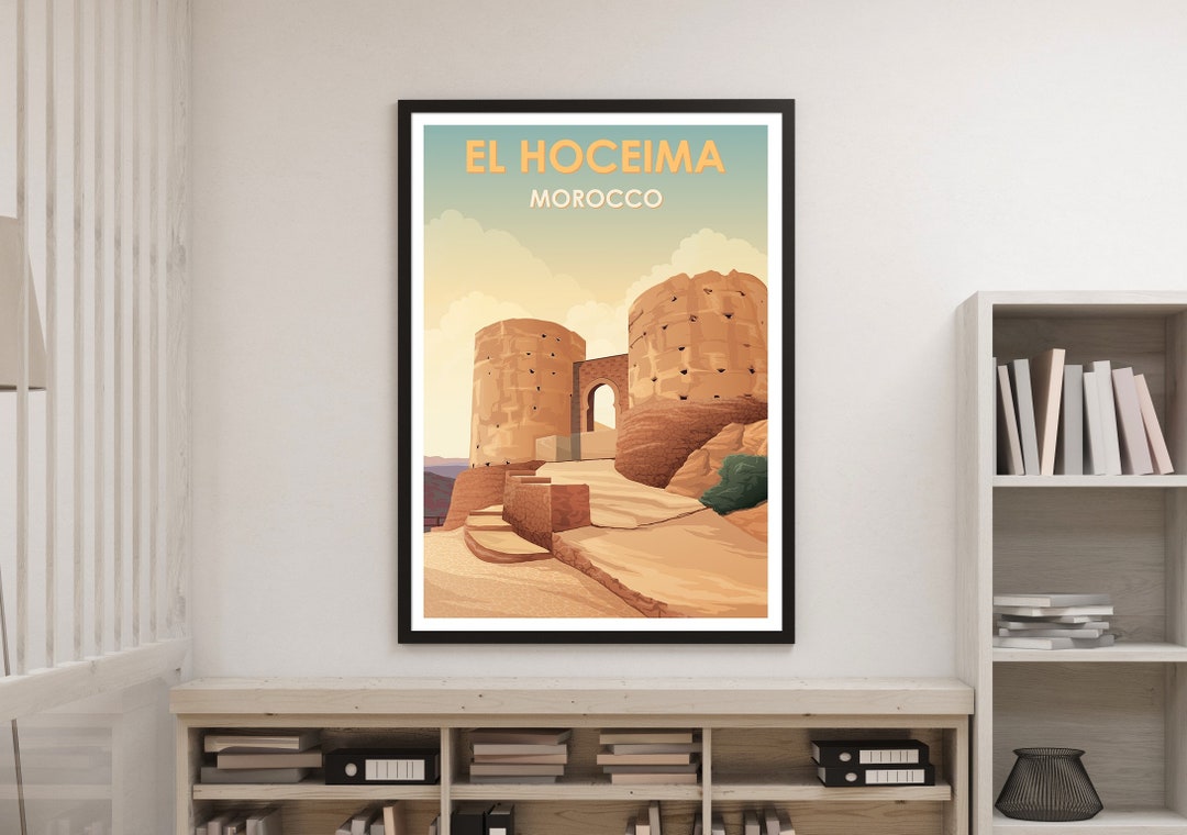 Morocco Poster El Hoceima Poster El Hoceima Travel Art - Etsy