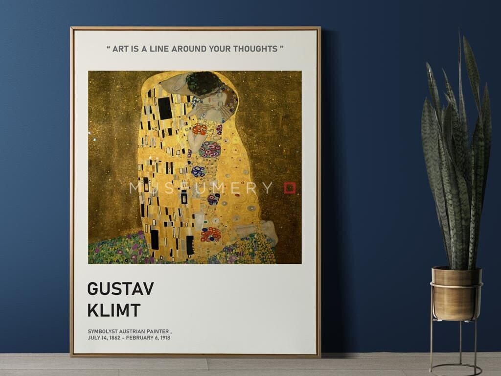 Set 3 Art Posters Van Gogh Klimt Painting, Van Gogh Poster Klimt Poster ...