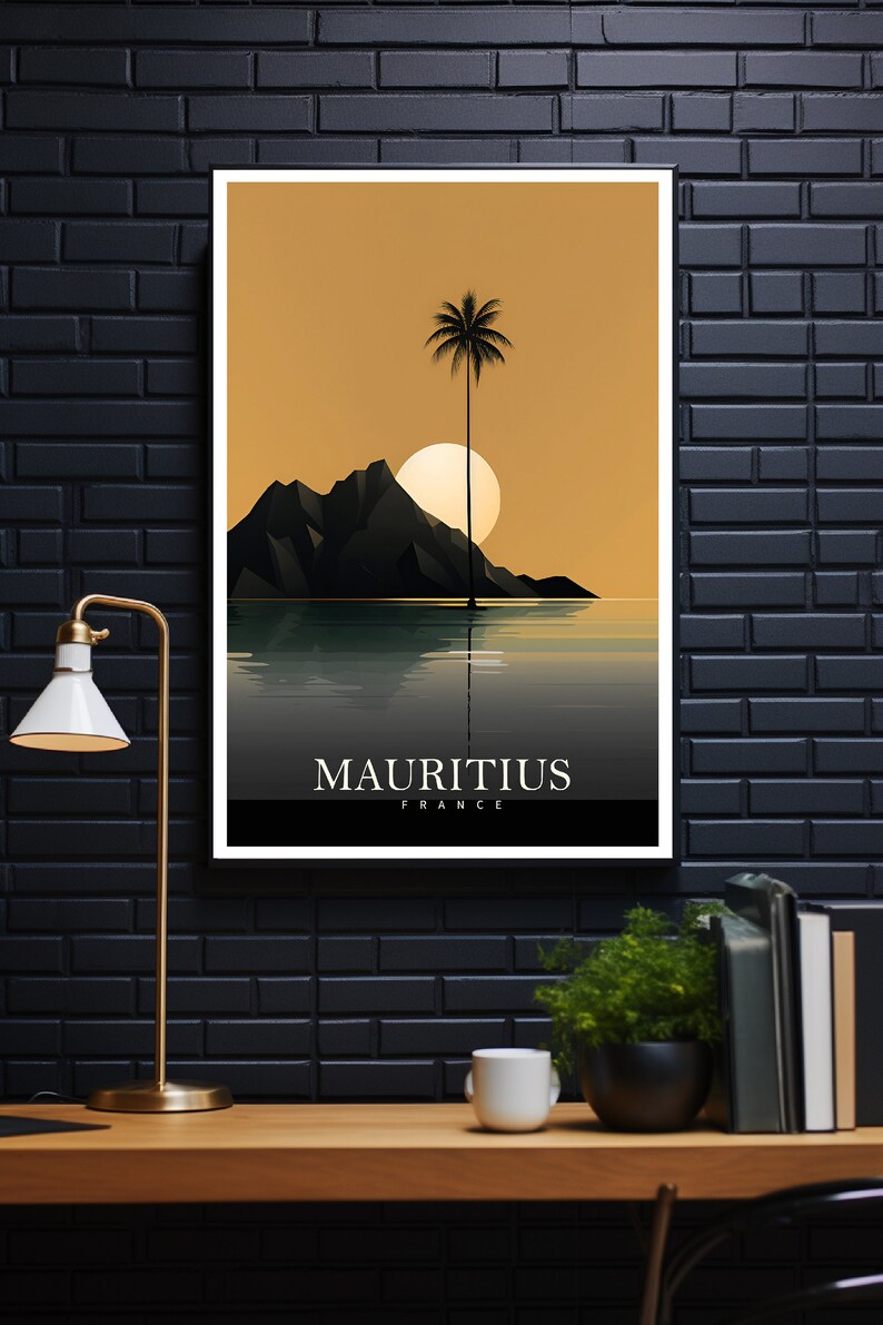 Mauritius Travel Print France Poster Art Print Travel - Etsy