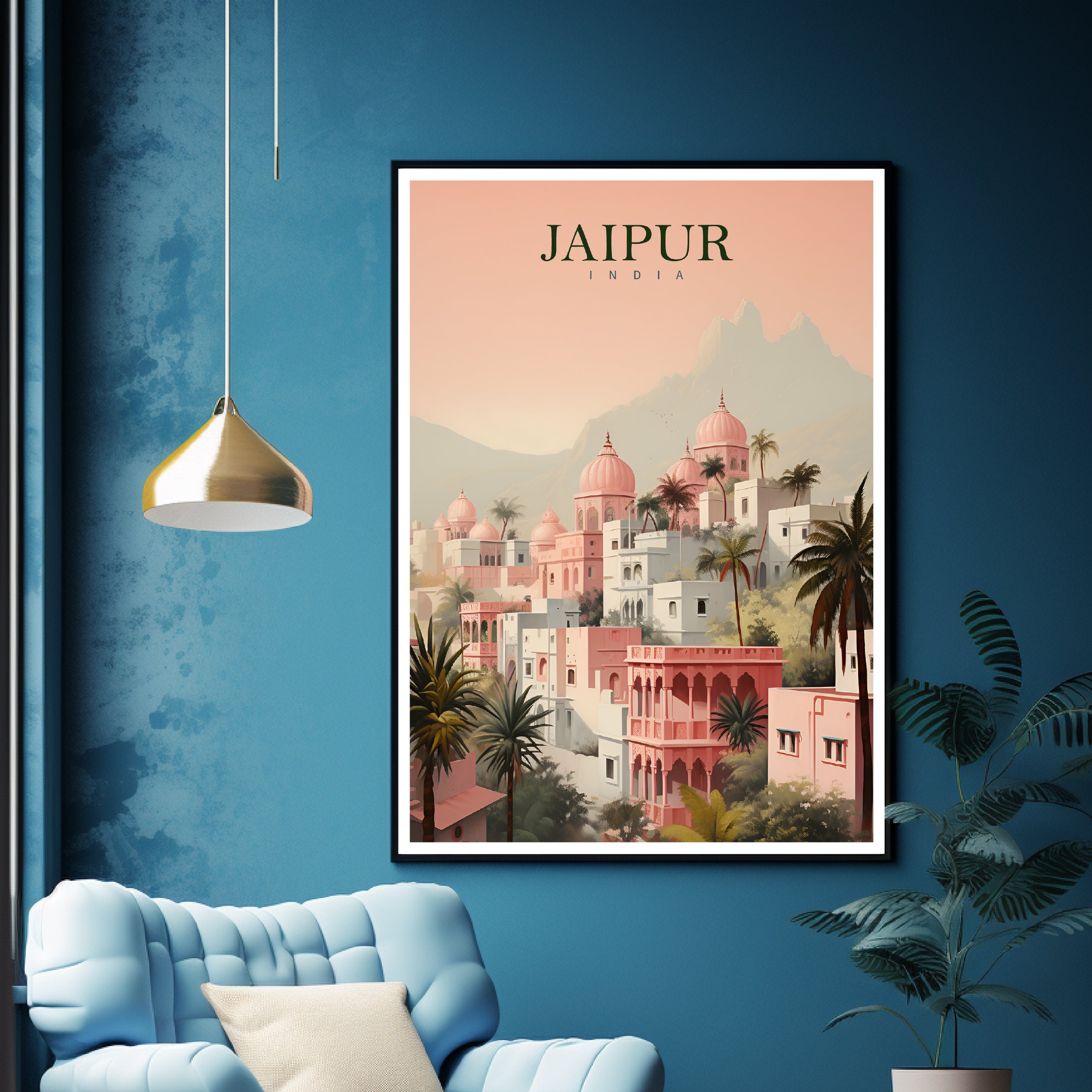 Jaipur Travel Print Jaipur Poster India Art Print Travel Print Travel ...