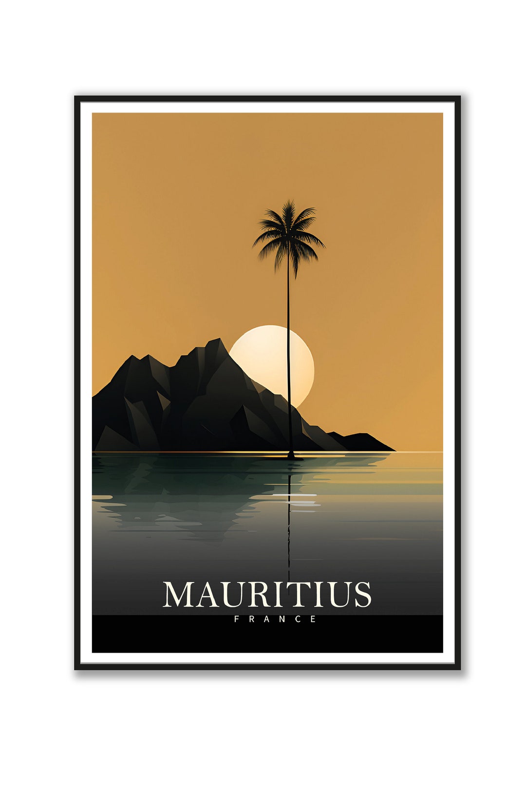 Mauritius Travel Print France Poster Art Print Travel - Etsy