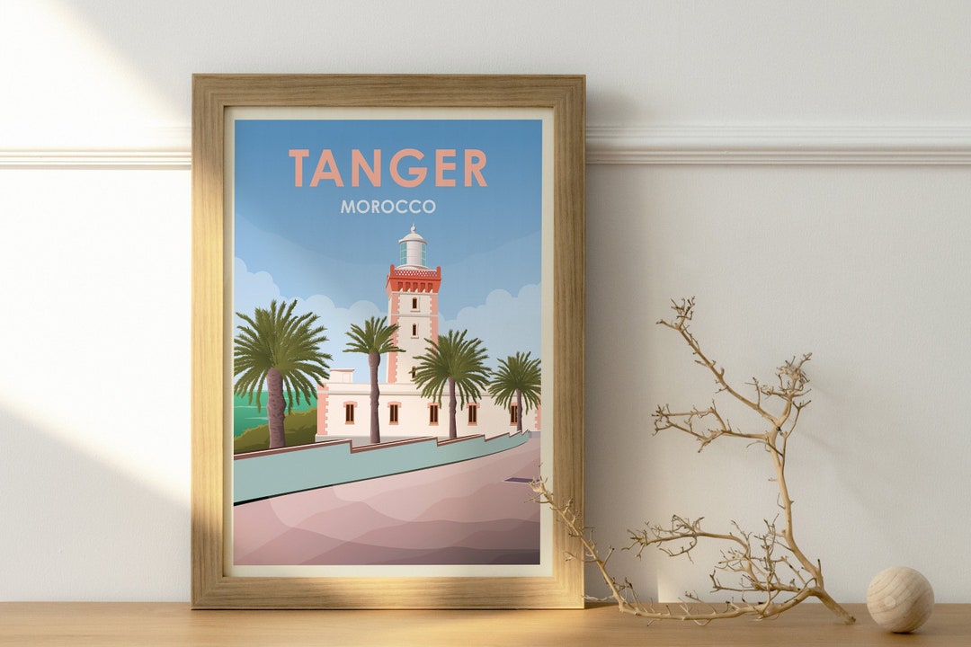 Poster of Morocco Poster of Tangier Wall Art Illustration Tangier Art ...