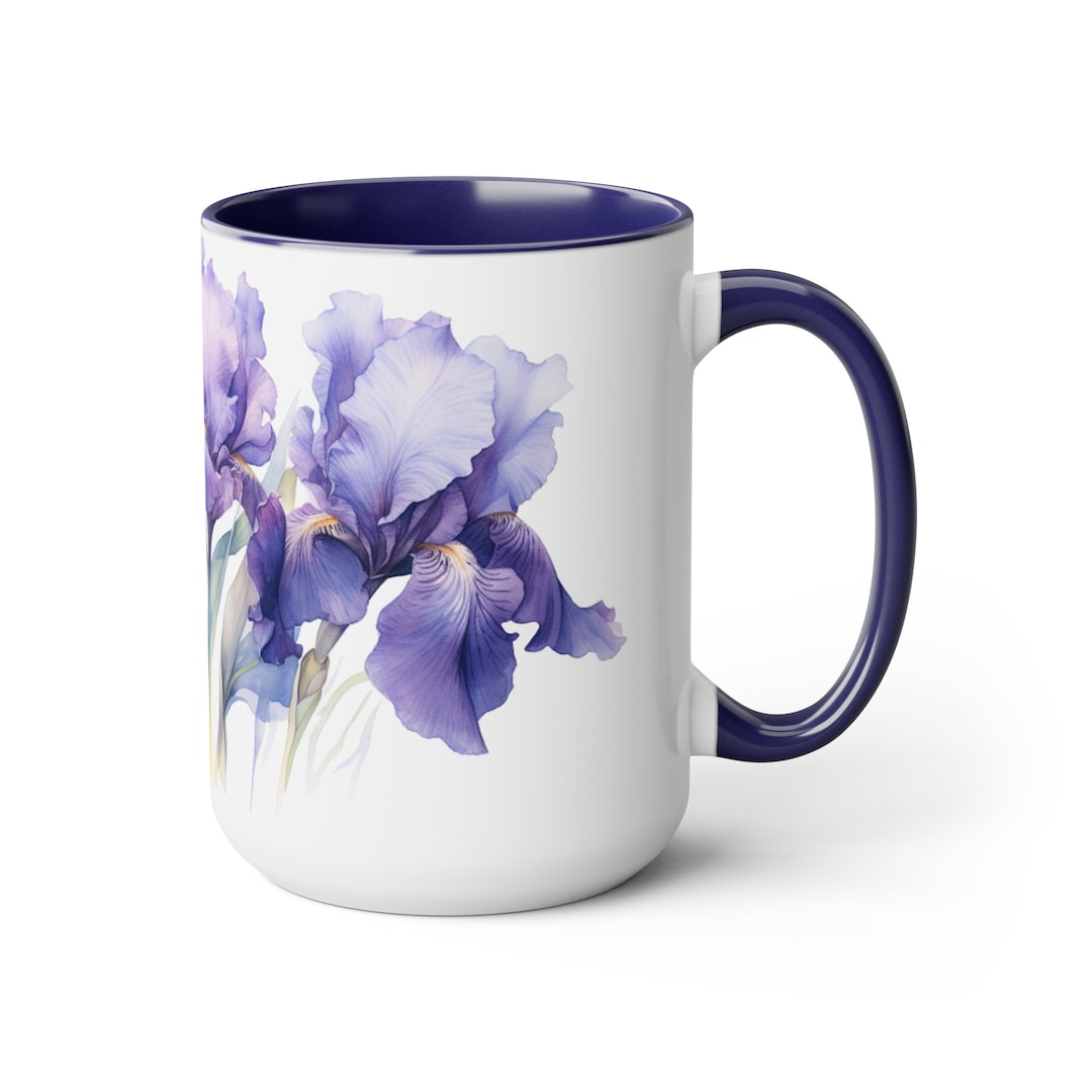 Vibrantly Bold: Whole Lotta Bearded Iris Water Color Interpretation on ...