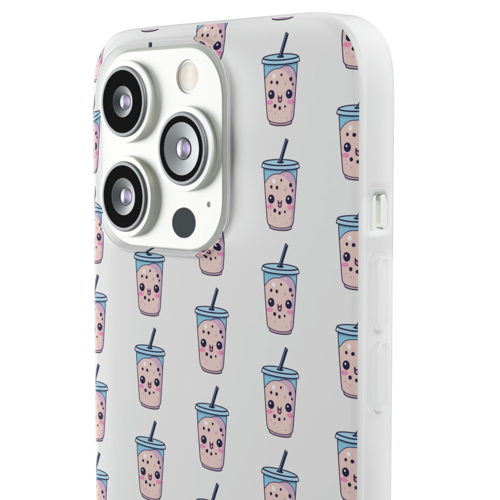 Cute Kawaii Bubble Tea Flexible Phone Case Cute Phone Case Kawaii ...