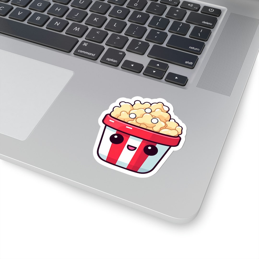 Cute Kawaii Popcorn Stickers Cute Stickers Kawaii Modern Trending ...
