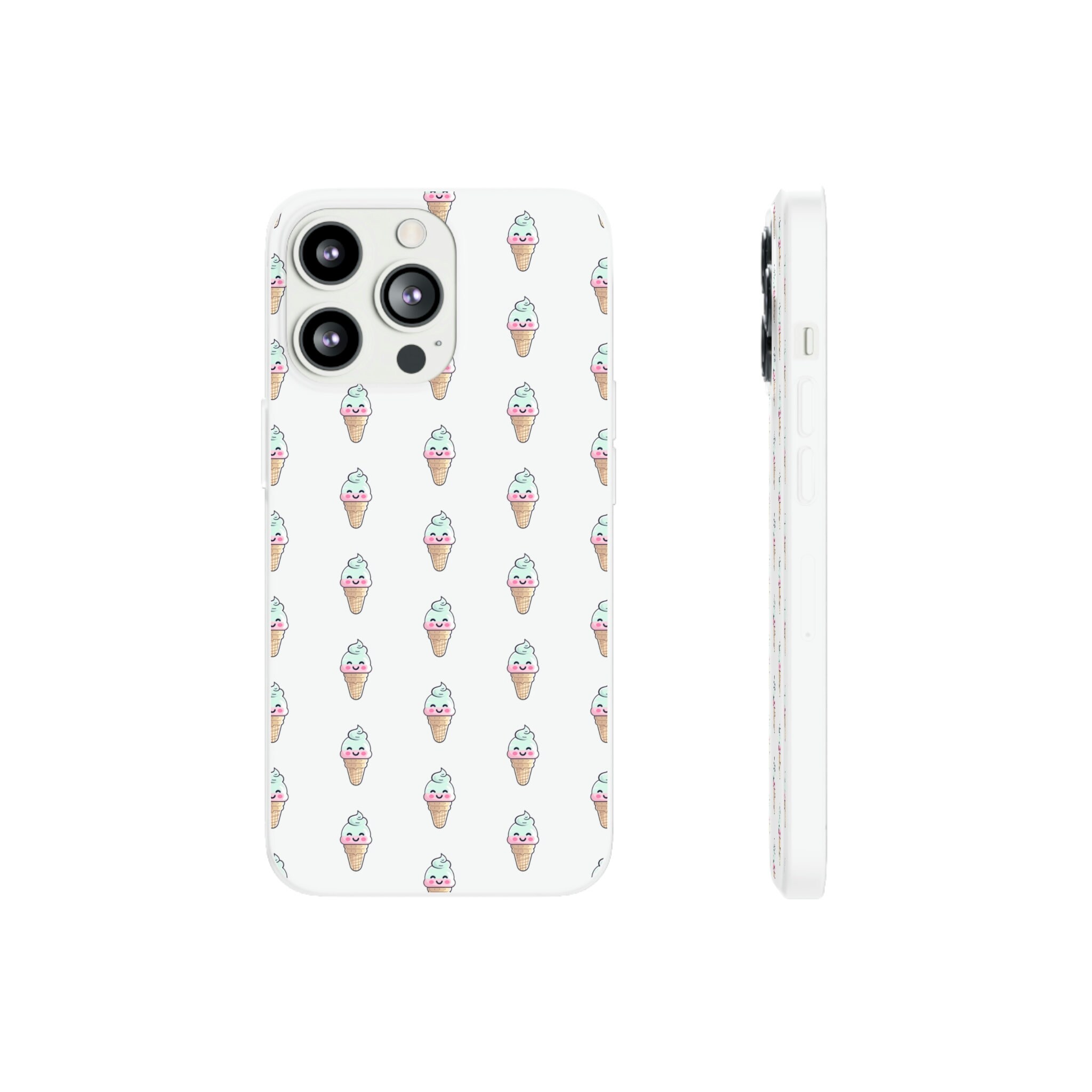 Cute Kawaii Ice Cream Flexible Phone Case Cute Phone Case Kawaii Modern ...
