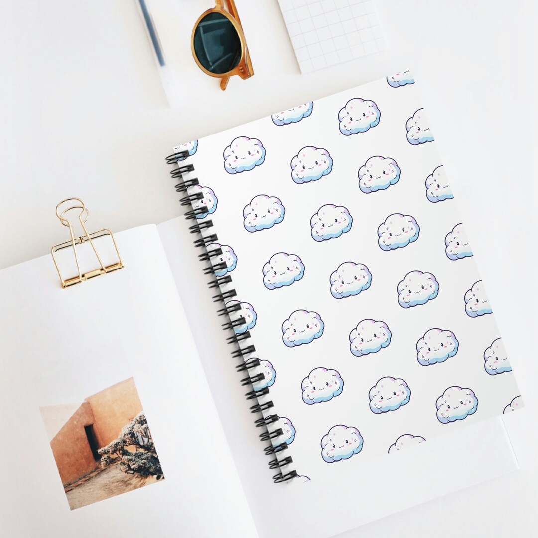 3 Colors | Cute Kawaii Cloud Notebook | Cute Notebook | Kawaii Modern ...