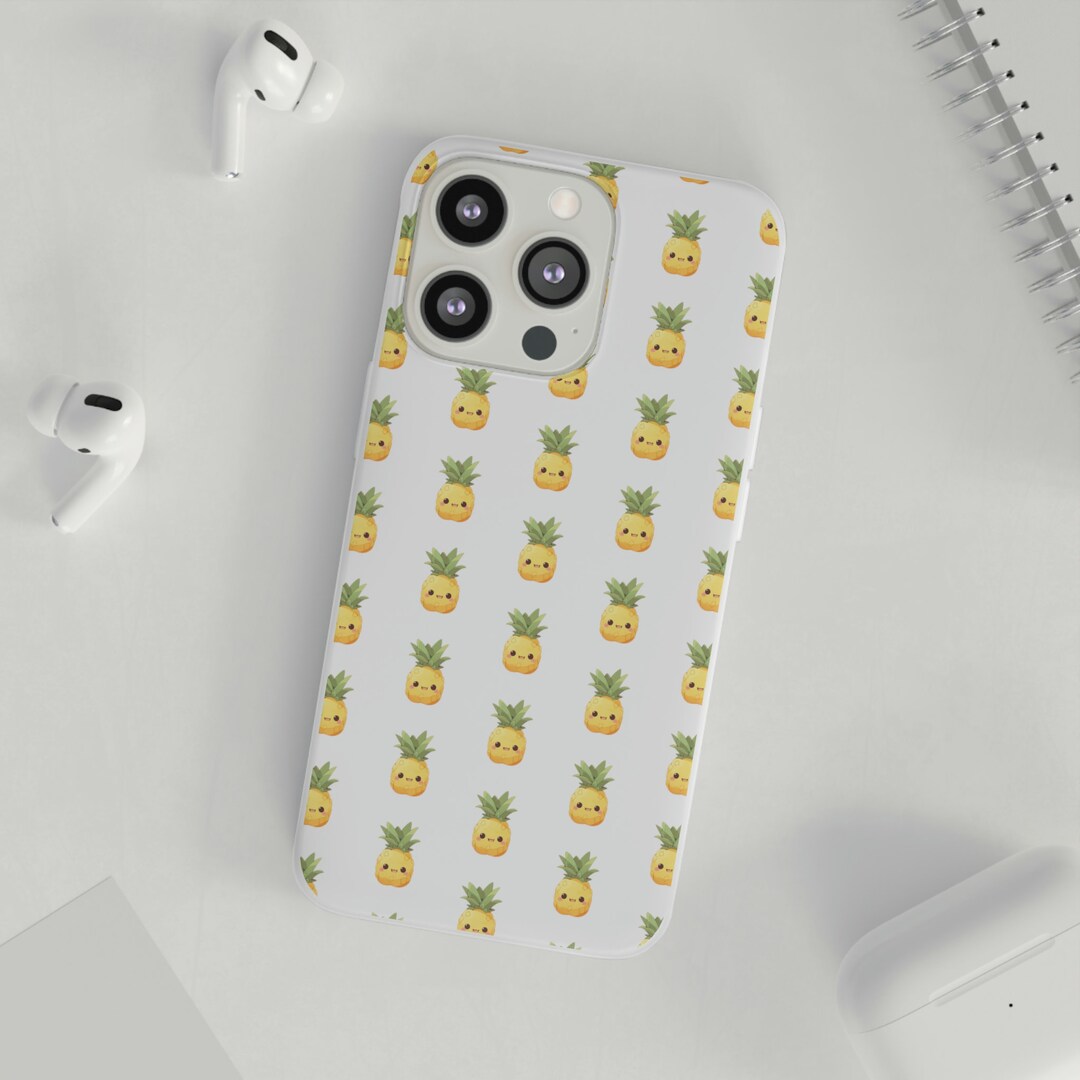 Cute Kawaii Pineapple Flexible Phone Case Cute Phone Case Kawaii Modern ...