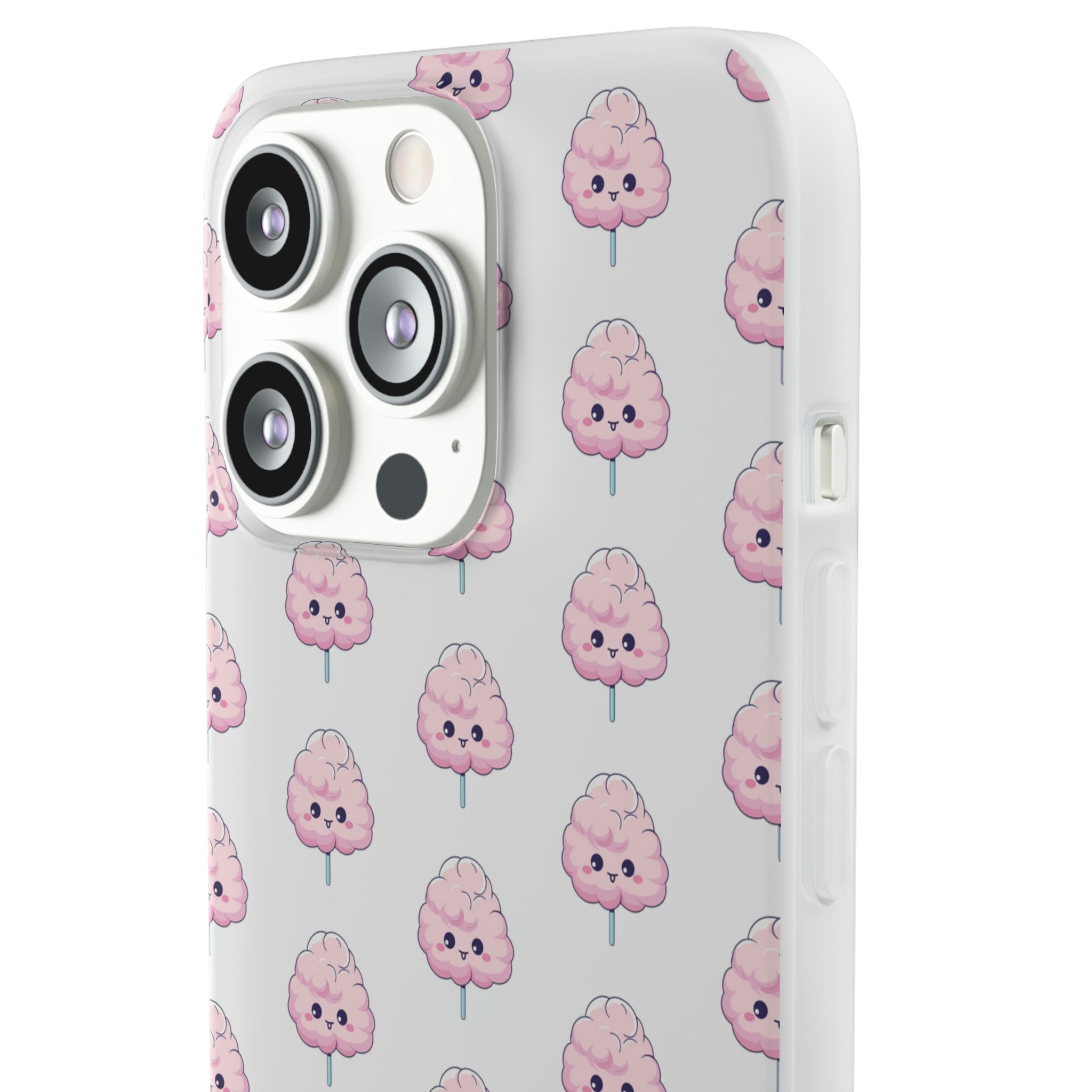 Cute Kawaii Cotton Candy Flexible Phone Case Cute Phone Case Kawaii ...