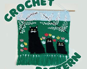 Maud Lewis Crochet Sweater Pattern Collection oxen in Spring, Three ...