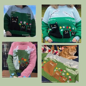 Maud Lewis Crochet Sweater Pattern Collection (oxen in Spring, Three ...