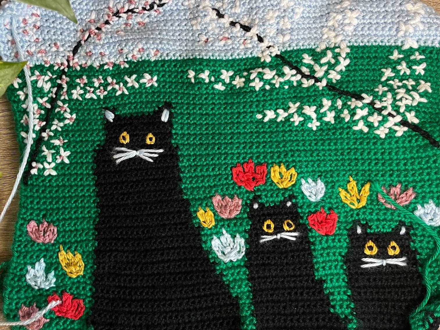 Maud Lewis' Three Black Cats Tapestry Crochet Pattern - Etsy