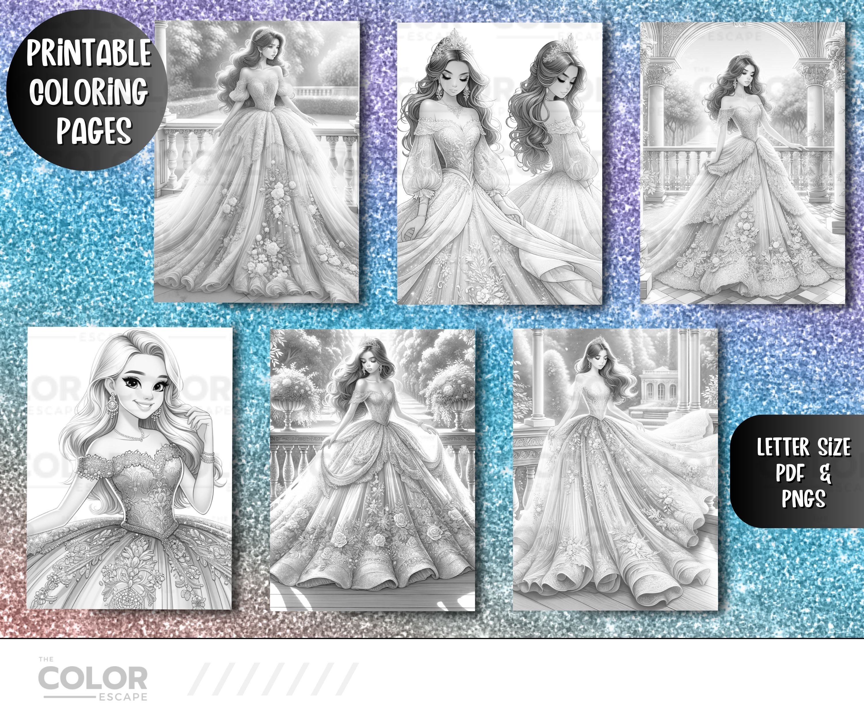 Quinceañera Coloring Pages | Hispanic Girls Color | Quince Años ...