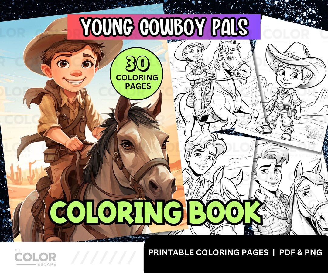 Little Cowboys Coloring Pages | Western Coloring | Kids Coloring Pages ...
