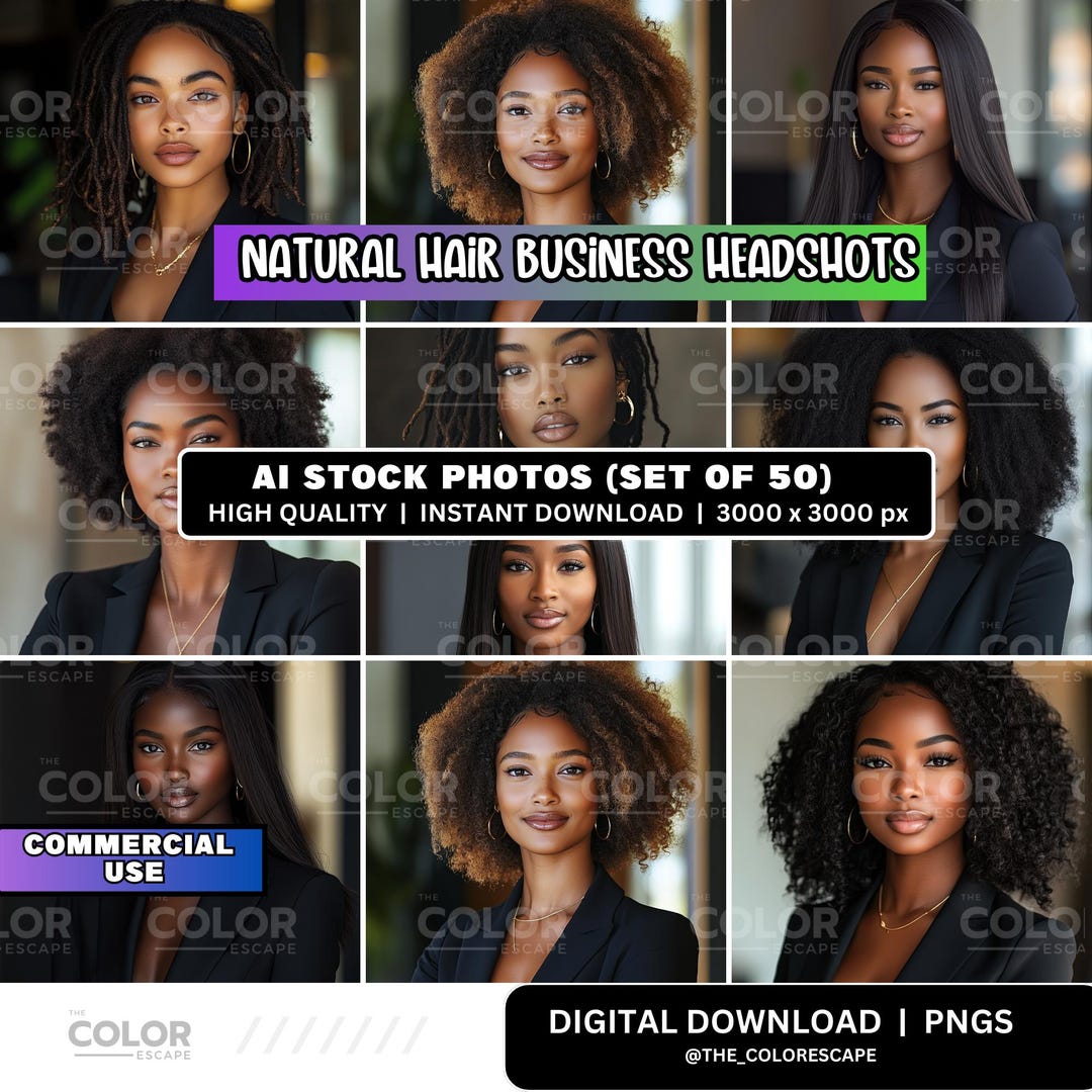 50 Black Women Business Headshots Stock Portraits, Commercial Use ...