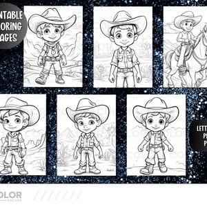 Little Cowboys Coloring Pages | Western Coloring | Kids Coloring Pages ...