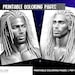 Black Men Locs Hair Coloring Pages | African-american Dreadlocks ...