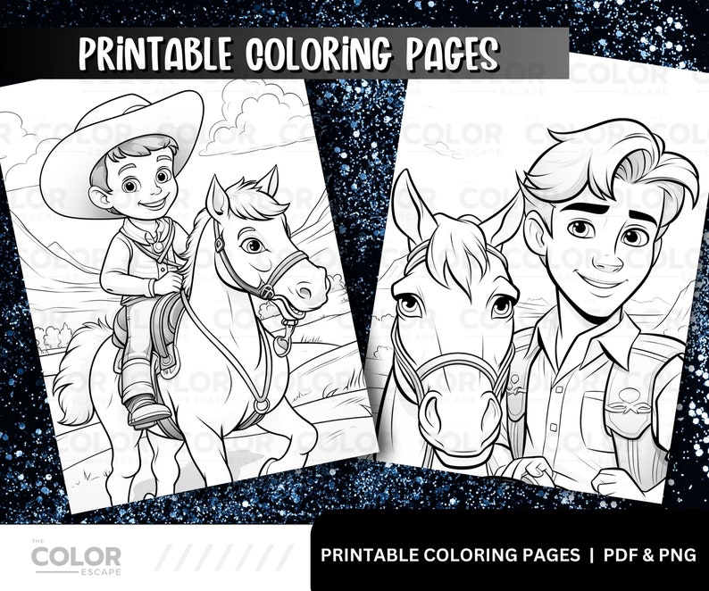 Little Cowboys Coloring Pages Western Coloring Kids Coloring Pages ...