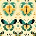 26 Block Print Butterfly Patterns for Home Decor and DIY Projects - Etsy