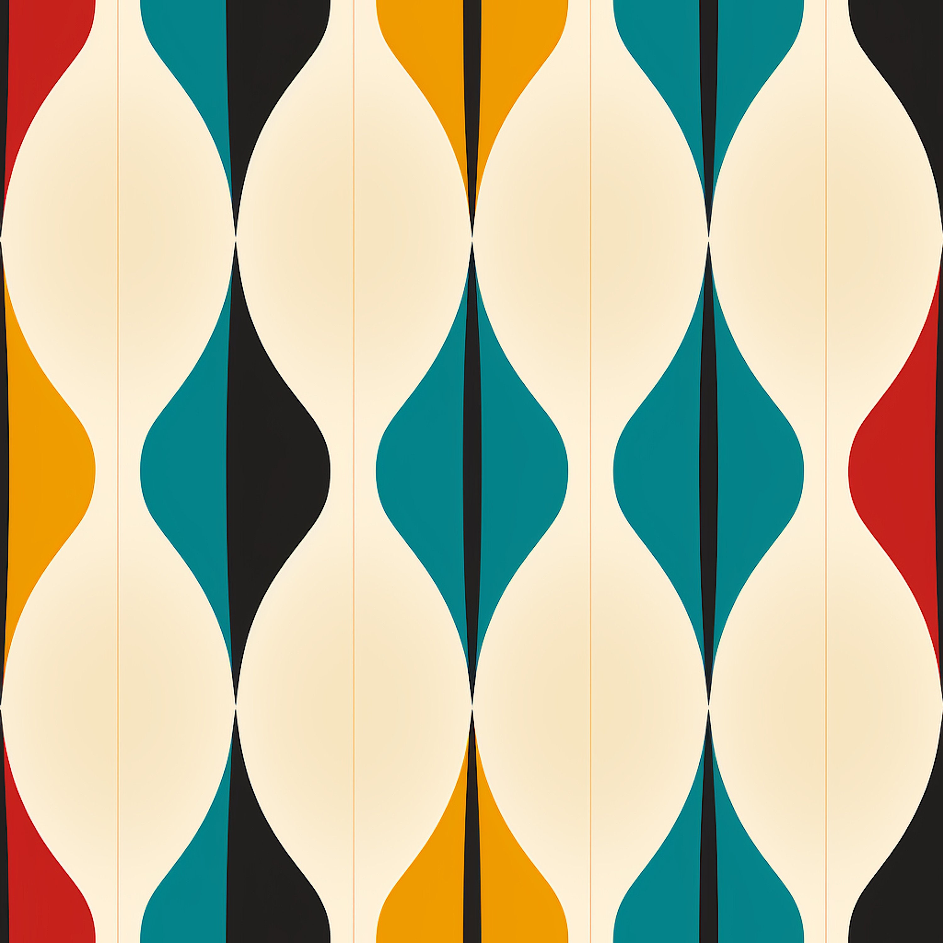 20 Mid-century Modern Abstract Patterns, Retro Patterns, Retro Designs ...