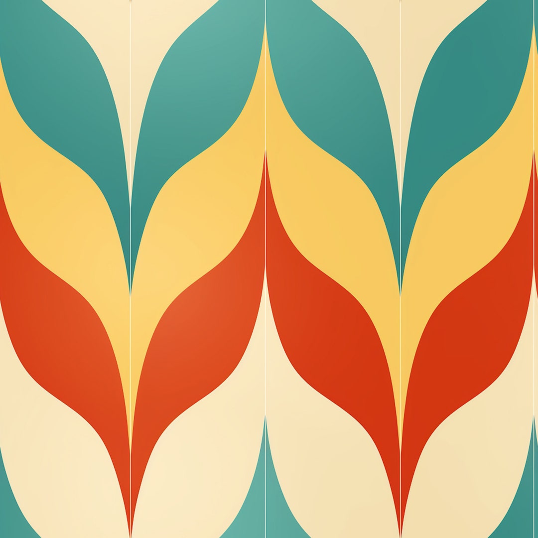 20 Mid-century Modern Abstract Patterns, Retro Designs, Vintage ...