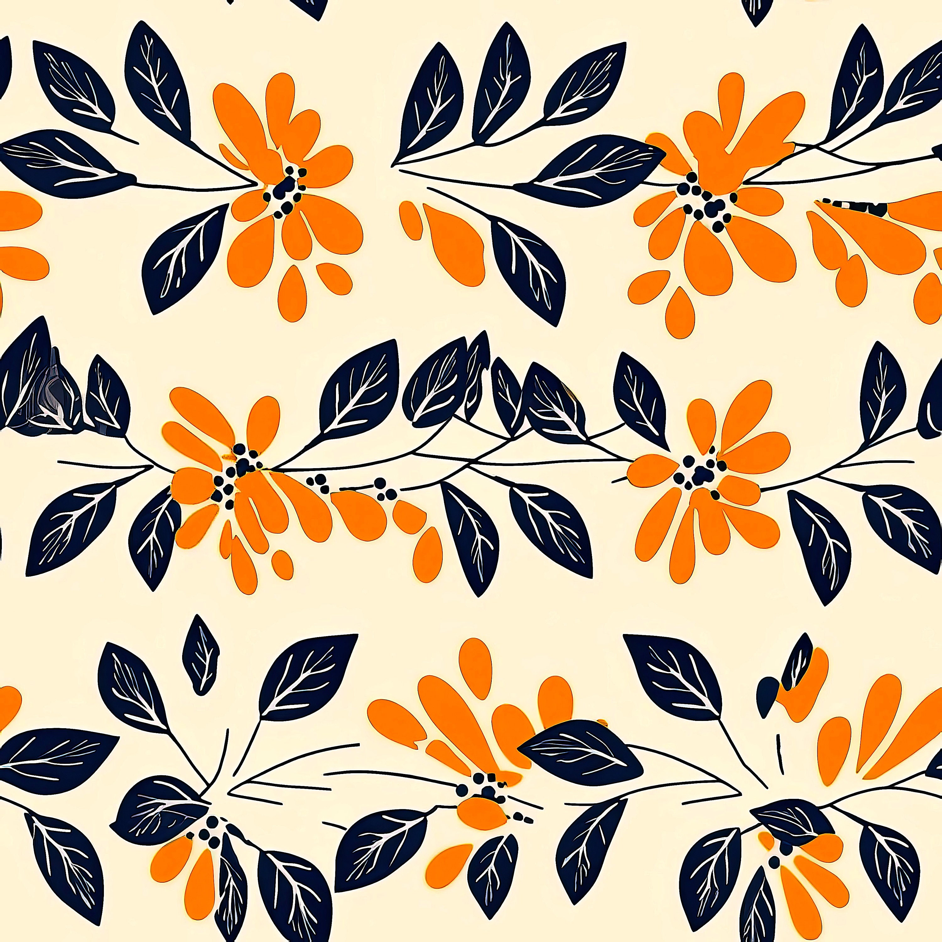 25 Block Print Flower Patterns, Urban Bohemian, the Interior Designer ...