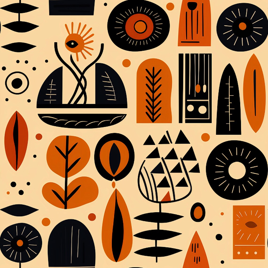 30 Retro Earth Tone Patterns, Urban Bohemian, Boho Chic, Vintage ...
