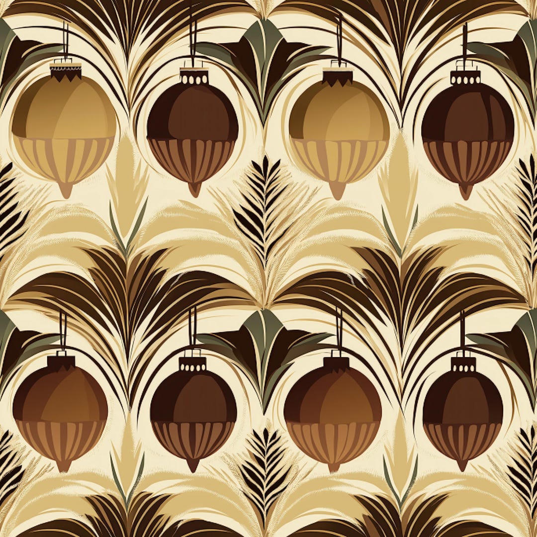 24 Tropical Christmas Ornament Patterns, Inspired by Coconuts, Tropical ...