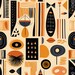 30 Retro Earth Tone Patterns, Urban Bohemian, Boho Chic, Vintage ...