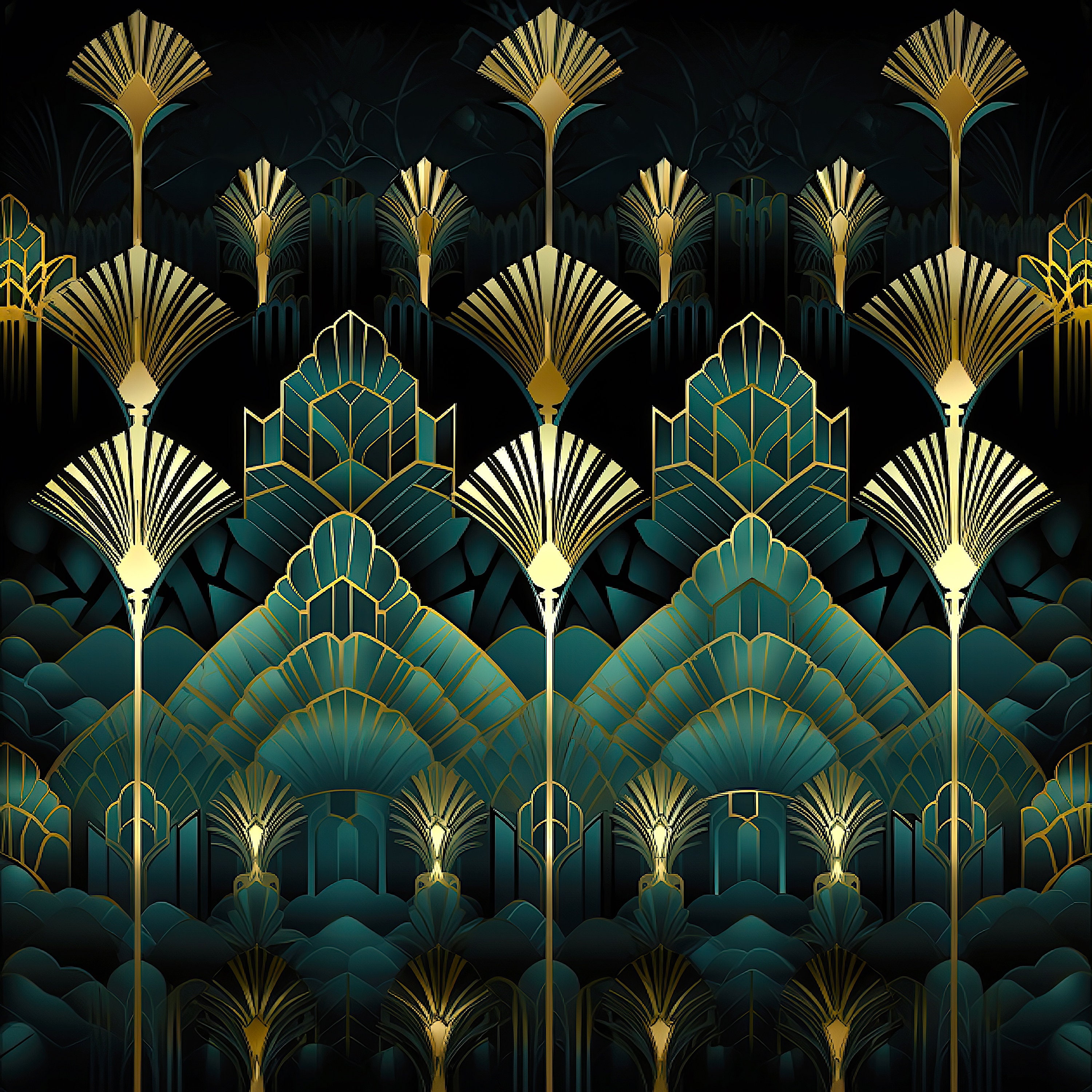 8 Great Gatsby Designs Art Deco Christmas Digital Downloads - Etsy