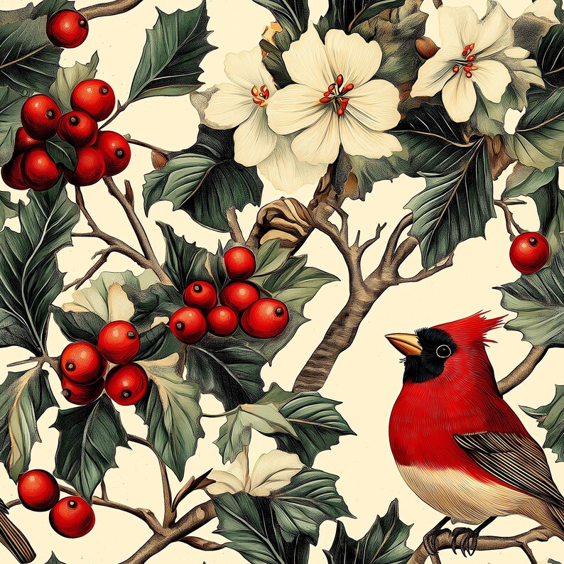 10 Christmas Garden Flower Designs, Traditional Christmas Patterns ...
