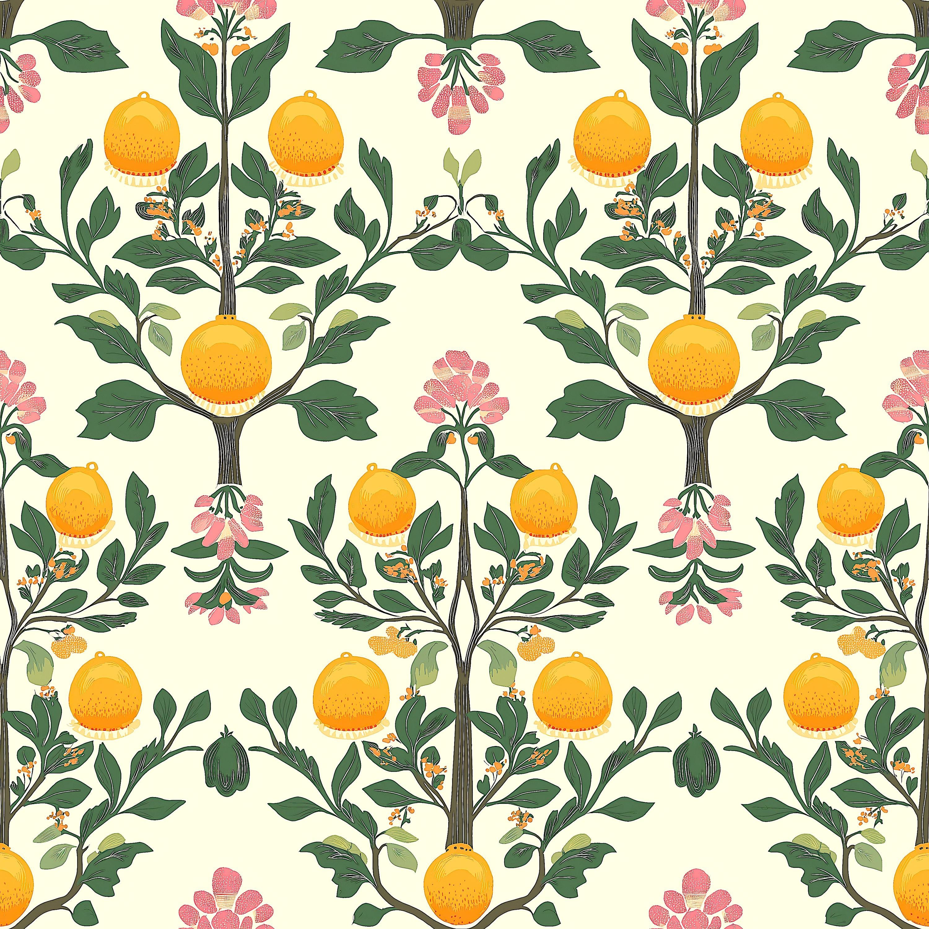 18 Lemon Tree Digital Patterns, Fruit Inspired Images, Cute Lemon ...