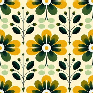 16 Retro Mid-century Modern Patterns, Maximalist Home Makeover, Vintage ...