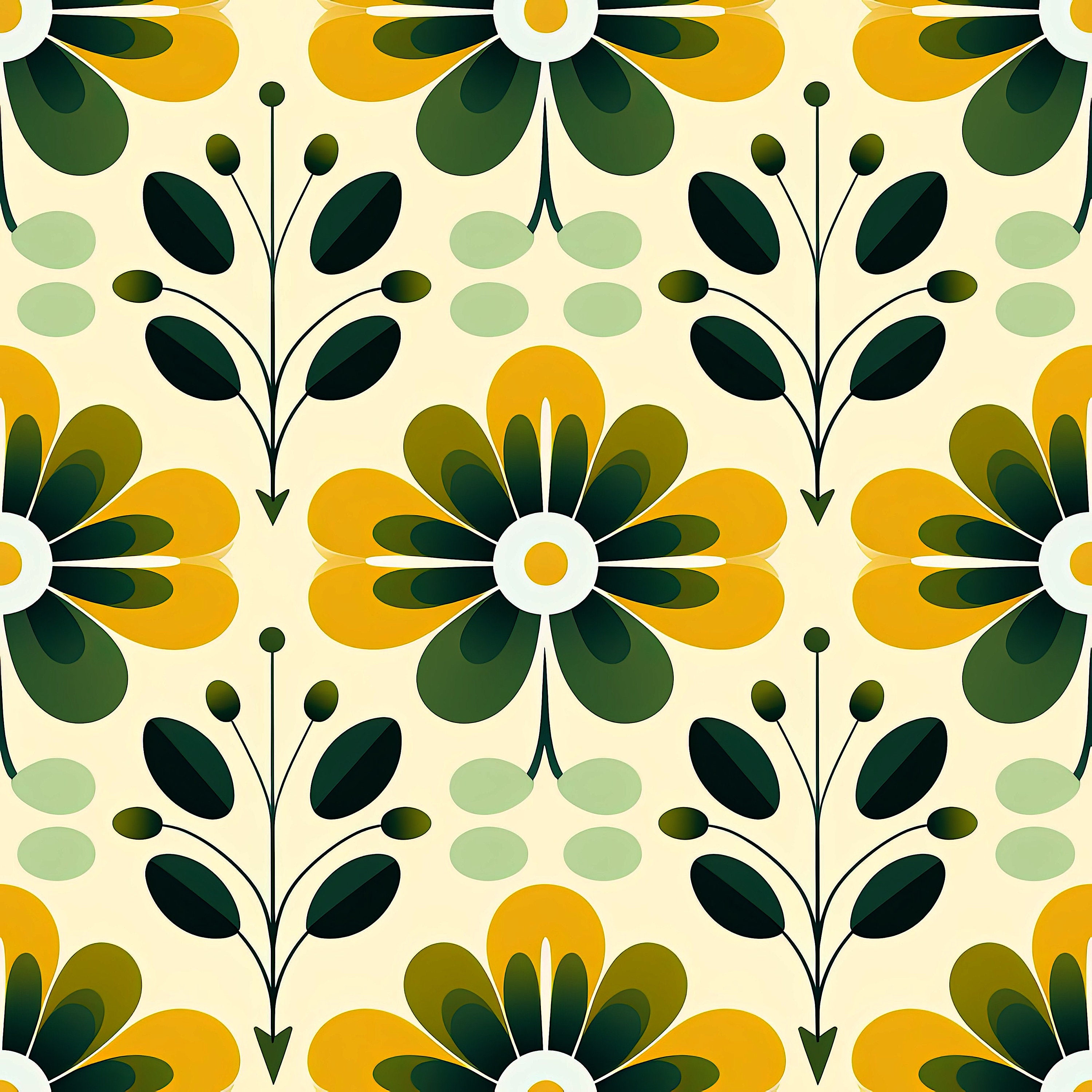 16 Retro Mid-century Modern Patterns, Maximalist Home Makeover, Vintage ...