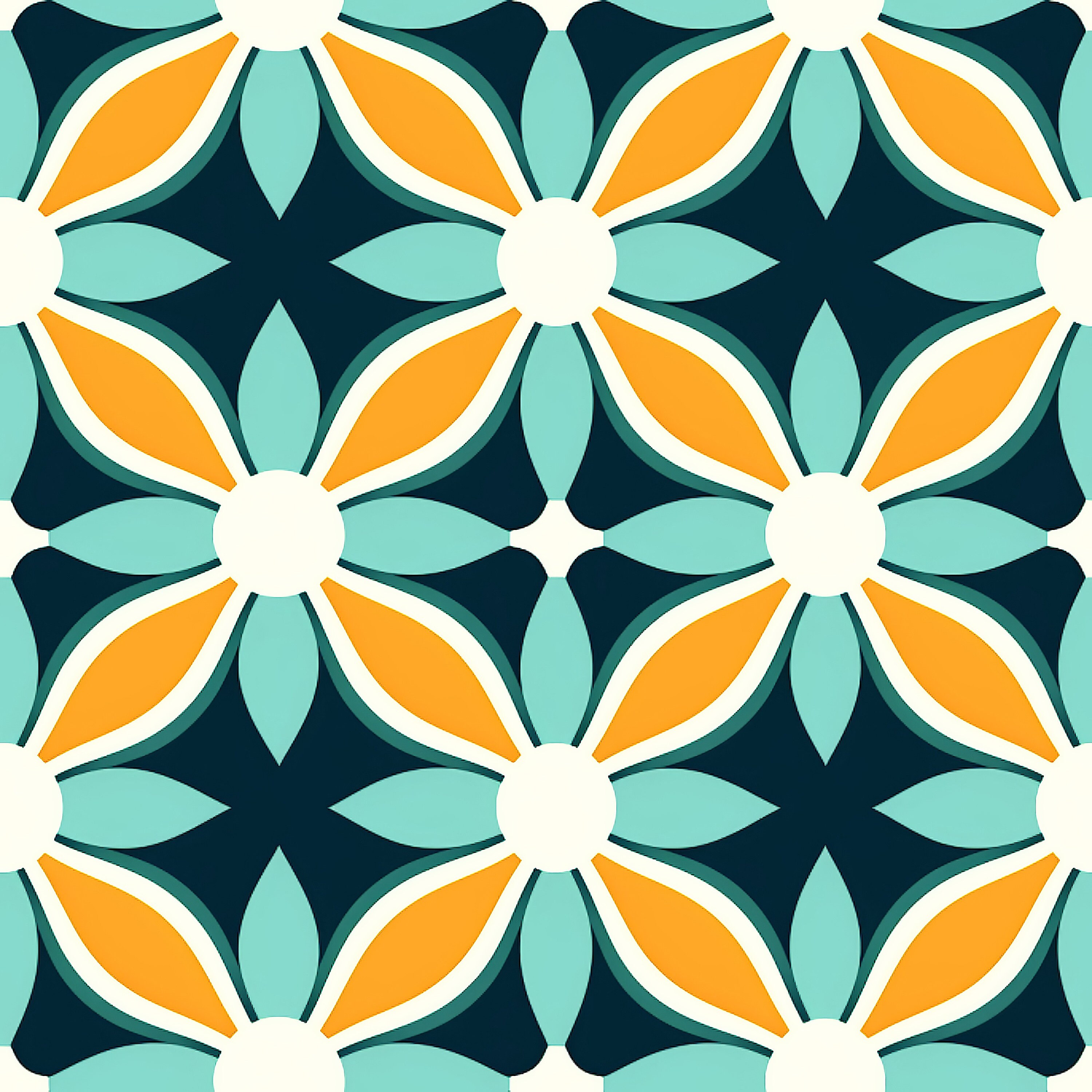 12 Retro Multicolor Daisy Patterns, New Boho Home Decor, Floral ...