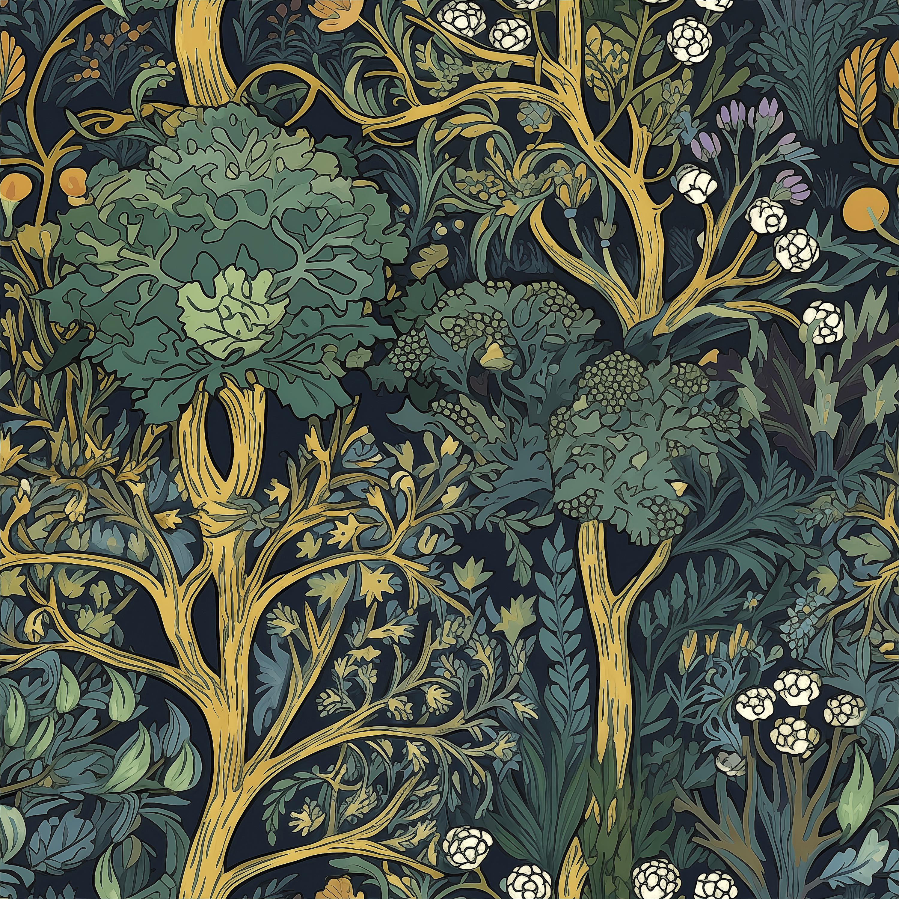 18 Fairytale Forest Digital Patterns, Medieval Castle Core Designs ...