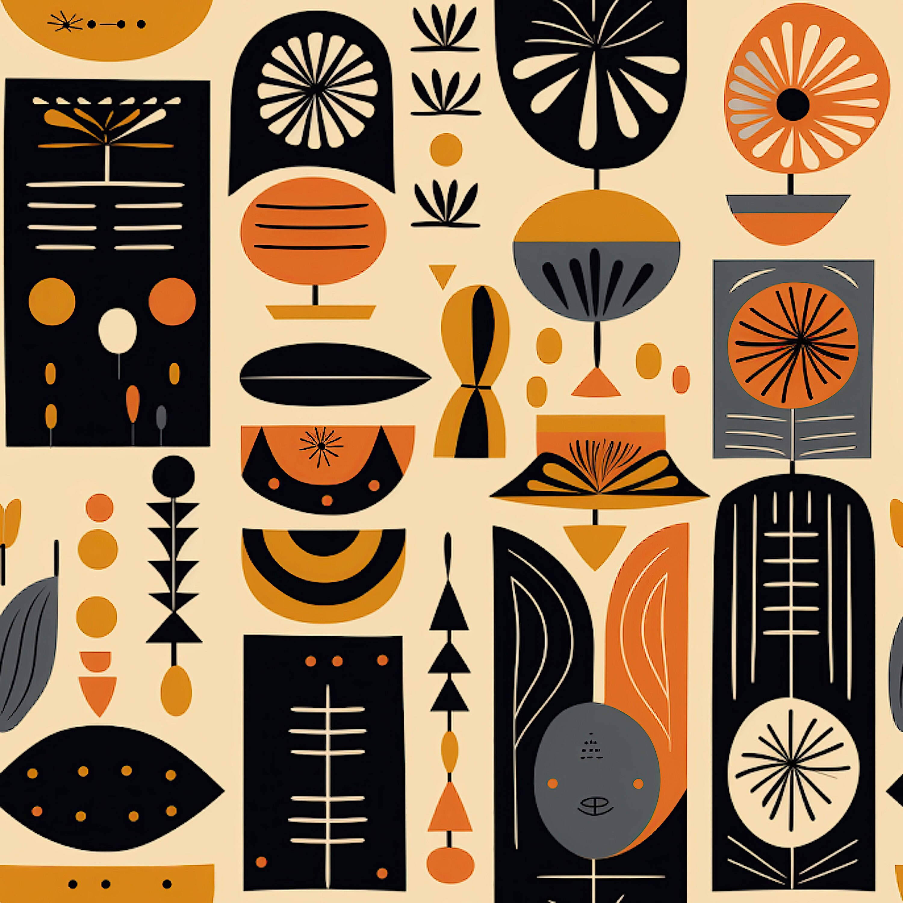 30 Retro Earth Tone Patterns, Urban Bohemian, Boho Chic, Vintage ...