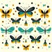 26 Block Print Butterfly Patterns for Home Decor and DIY Projects - Etsy
