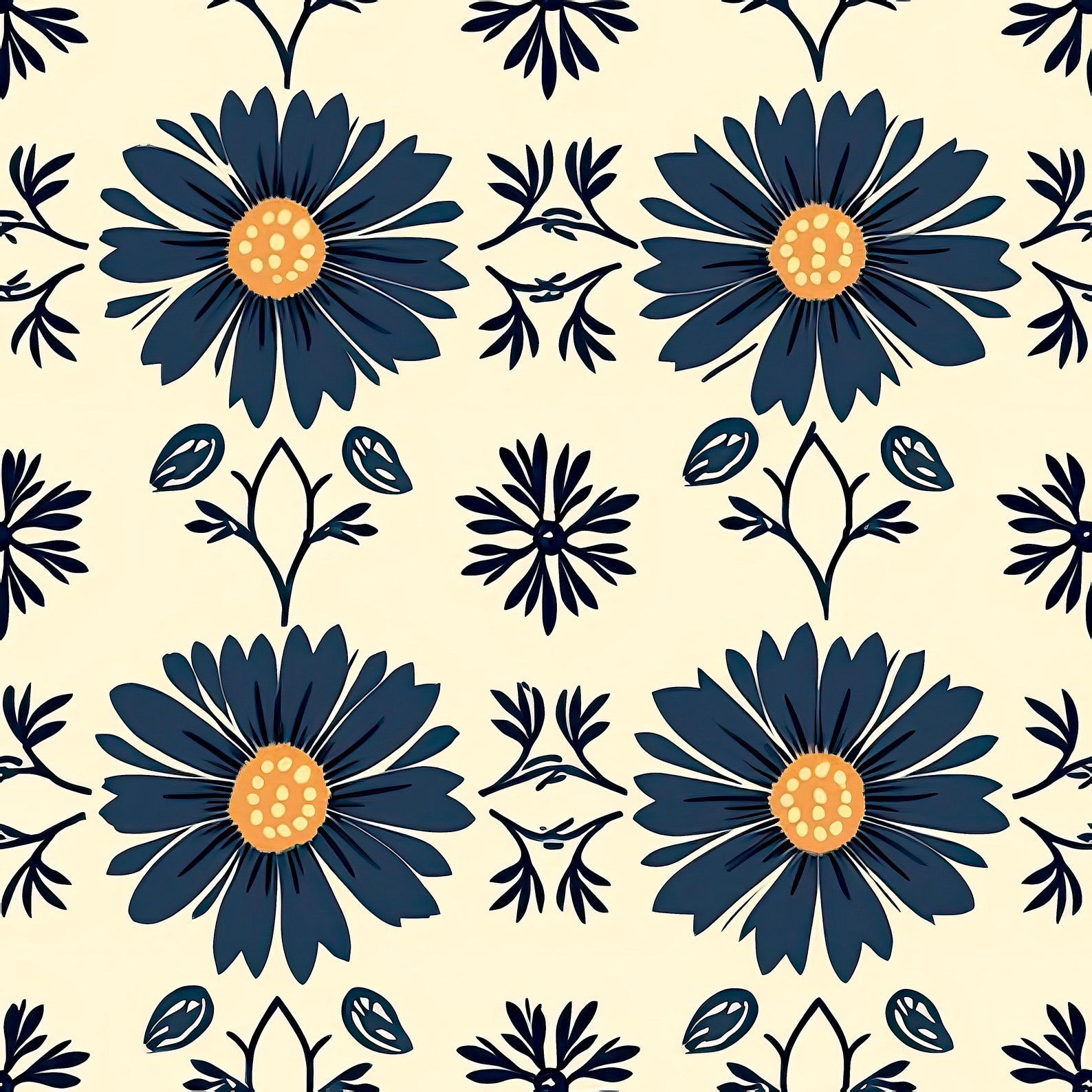 25 Block Print Flower Patterns, Urban Bohemian, the Interior Designer ...