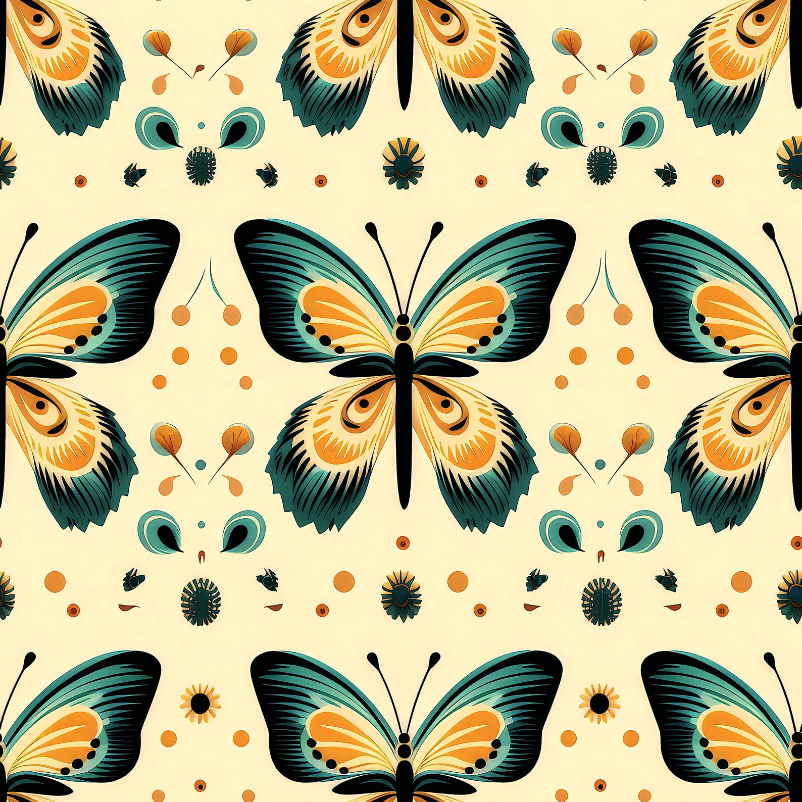 26 Block Print Butterfly Patterns for Home Decor and DIY Projects - Etsy