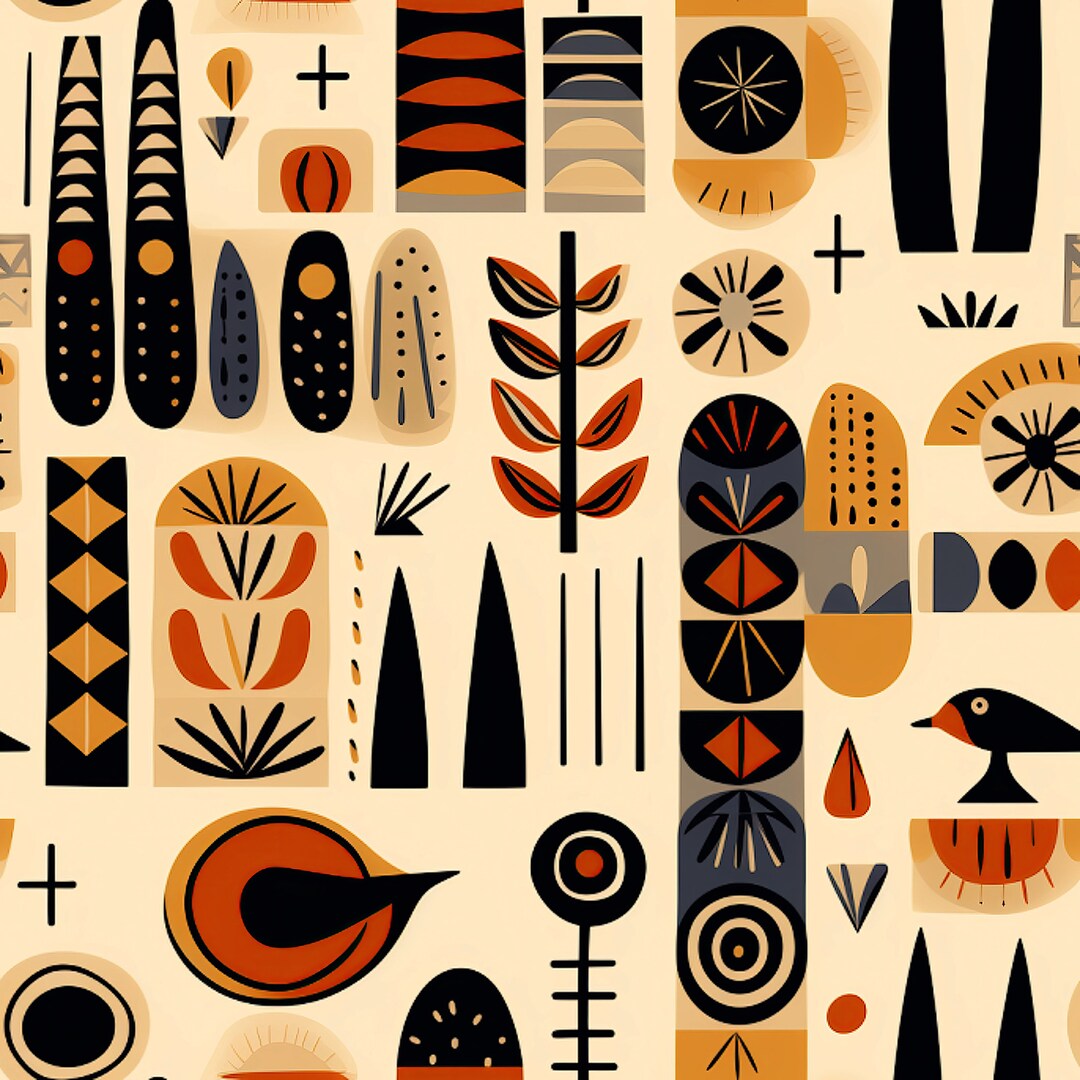 30 Retro Earth Tone Patterns, Urban Bohemian, Boho Chic, Vintage ...