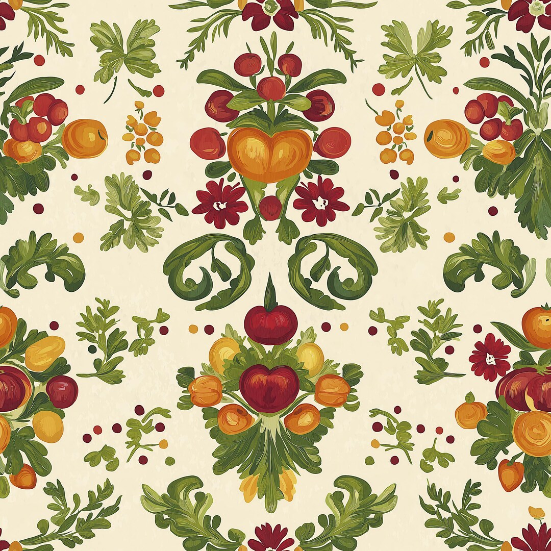 20 Vegetable Art Digital Patterns, Healthy Veggie Design, Body ...
