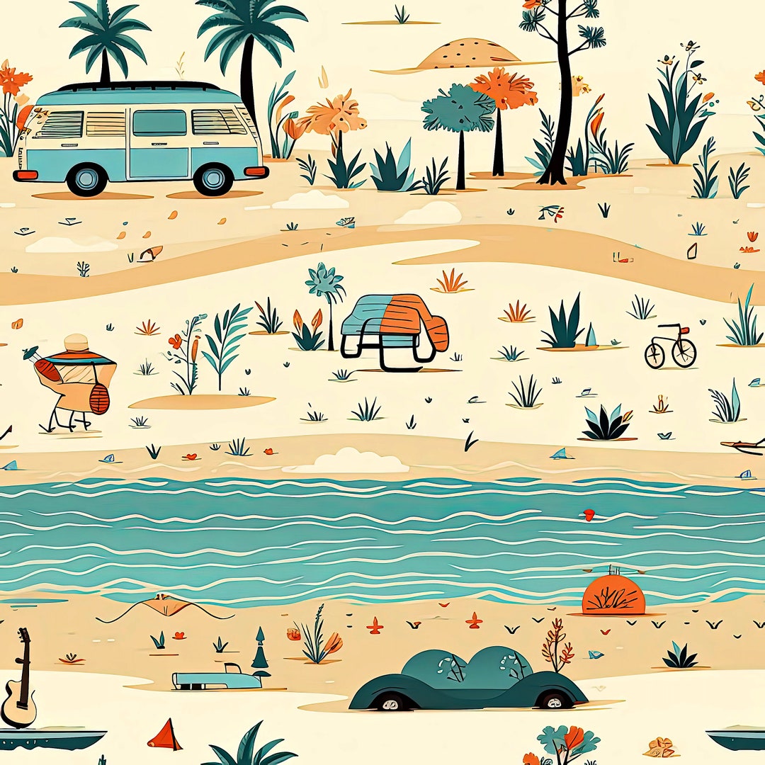 32 Retro Country Picnic Patterns, Vintage Americana Designs, DIY Home ...