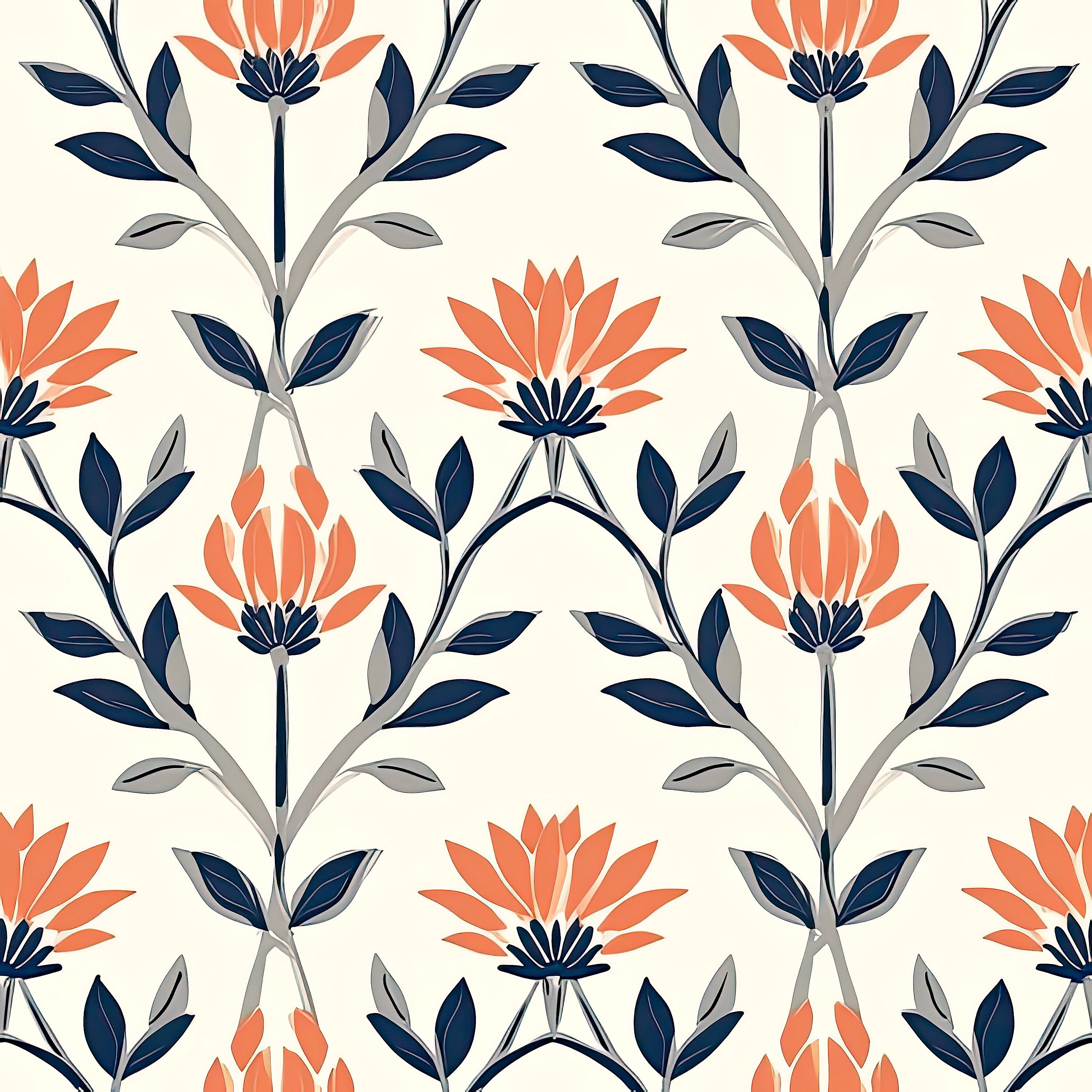 25 Block Print Flower Patterns, Urban Bohemian, the Interior Designer ...