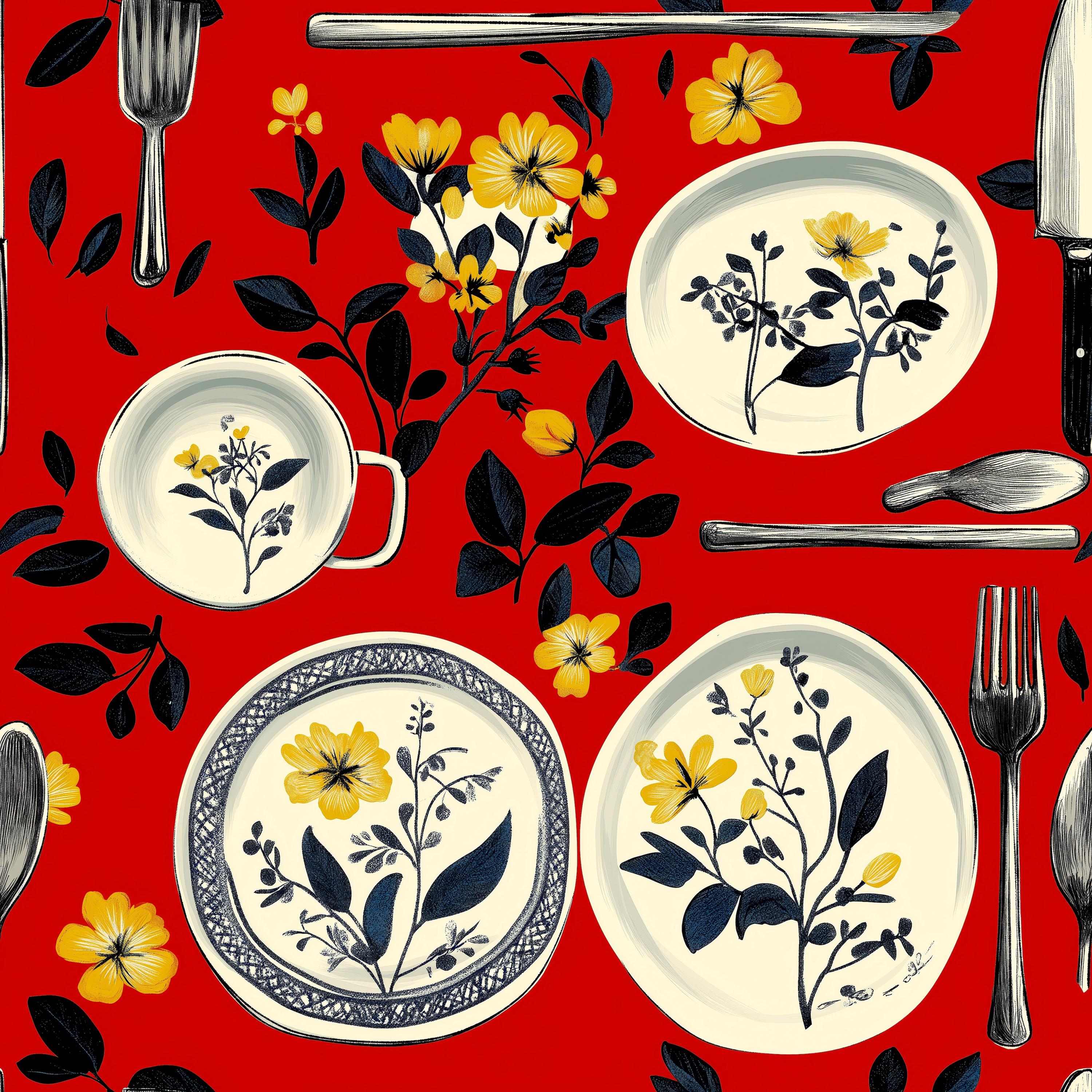 20 Cozy Kitchen Digital Patterns, New Boho Americana Designs, Retro ...