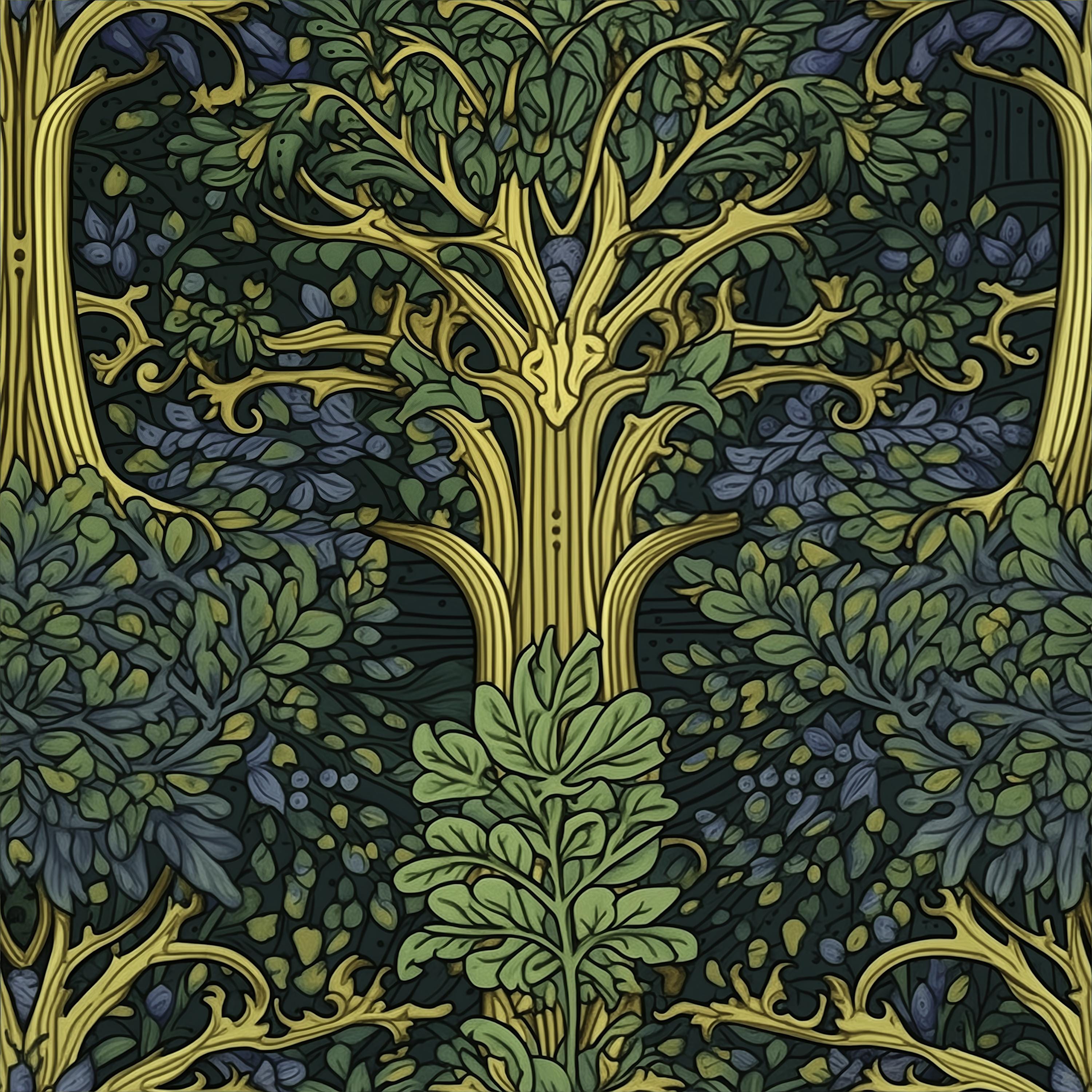 18 Fairytale Forest Digital Patterns, Medieval Castle Core Designs ...