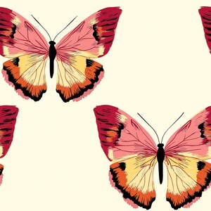 10 Pink Butterfly Patterns, Urban Bohemian Design, Butterfly Wallpaper ...